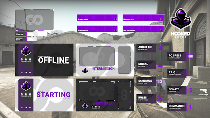 Design you a professional streaming layout package by Acgardesign | Fiverr