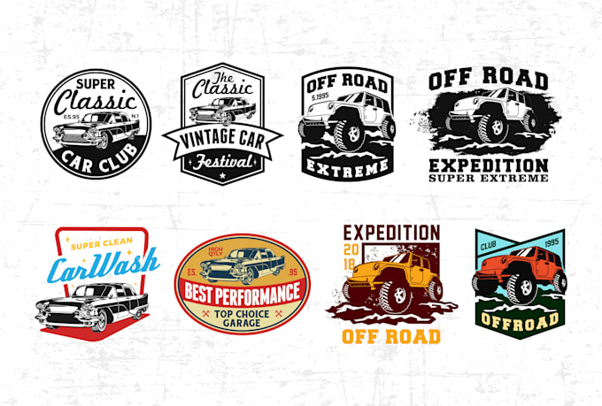 Design a retro vintage logo, sticker, label by Mnaufal | Fiverr