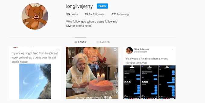 Give you a one week instagram shoutout on my 15k meme page by ...