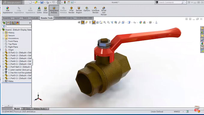 Create any 3d model using solidworks and drafting elevation in autocad ...