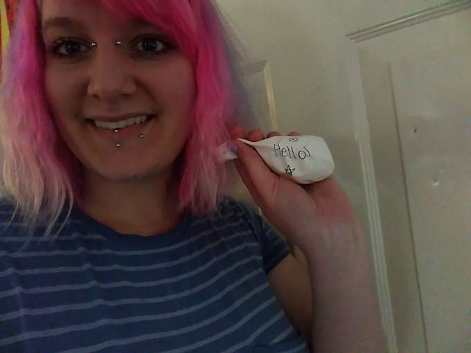 Blow up a balloon with a message on it by Dancenbanana | Fiverr