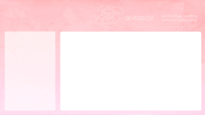 Create girly stream overlay by Silverrose_ | Fiverr