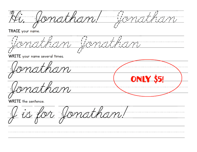 Free Handwriting Worksheets For Preschool With 4 Year Make Your Own 