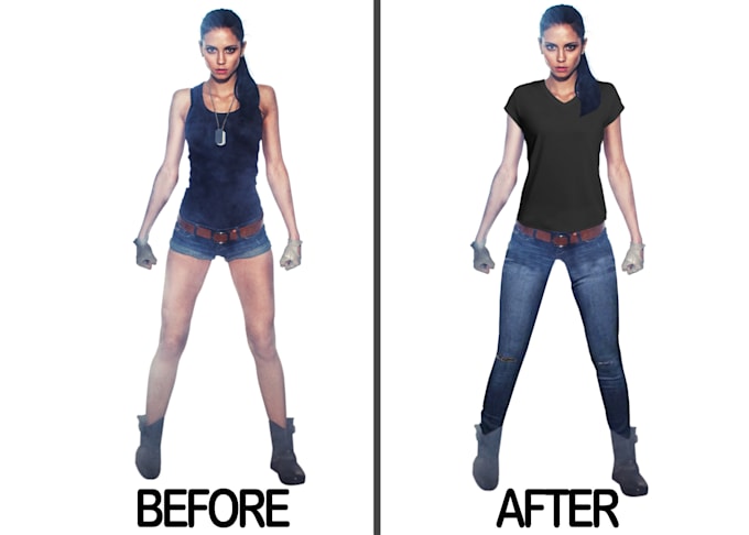 Change clothes and background by Ceramay | Fiverr