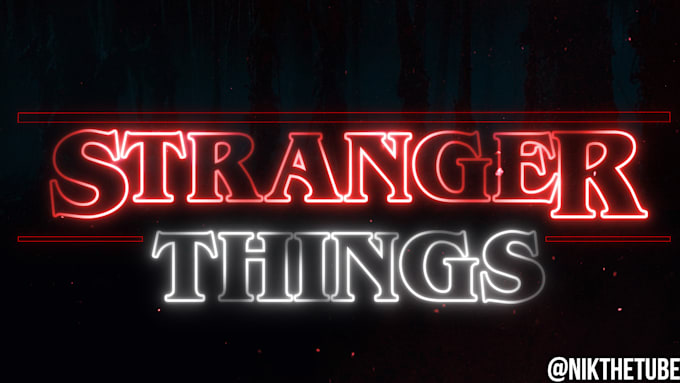 Make a stranger things style logo with your name by Nikthetube | Fiverr