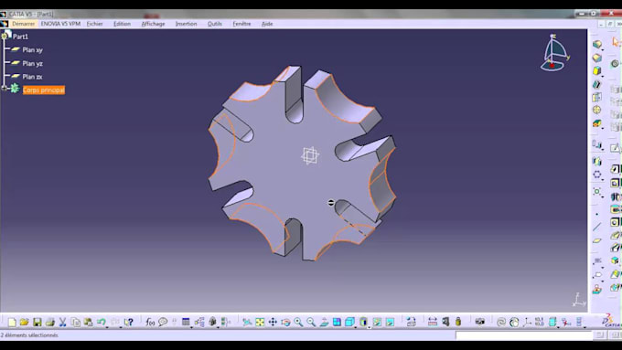 Design 2d and 3d models using catia by Sbinsaf | Fiverr