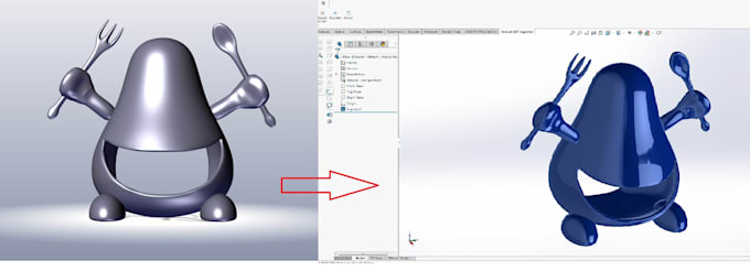 Convert stl, obj to stp or igs file by Hoangvantan124 | Fiverr