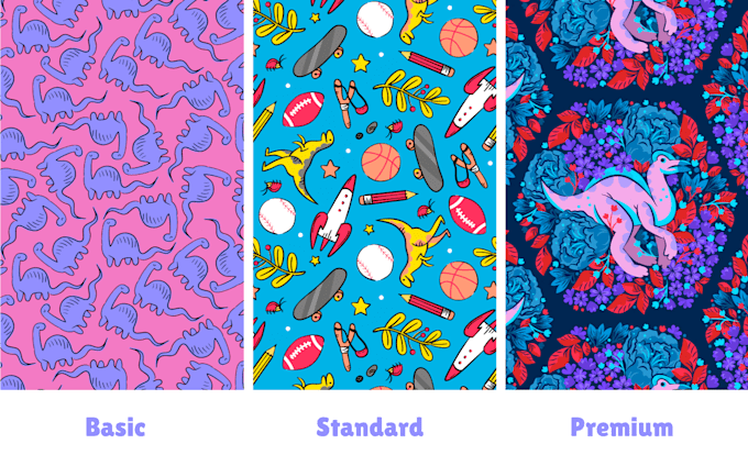 Create an unique seamless pattern for you by Vikka_shakun | Fiverr