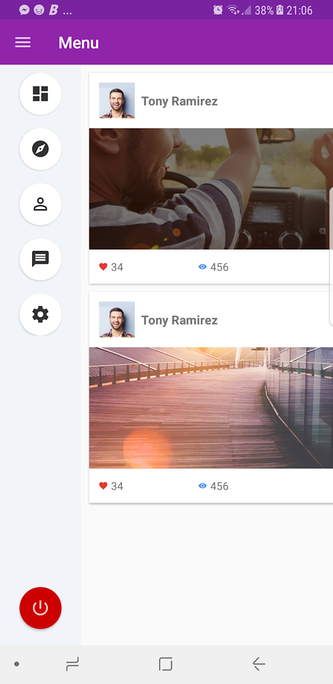 Give you full material ui kit template for menus android app by ...