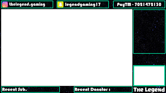 Create custom overlay for youtube and twitch by Thelegend17 | Fiverr