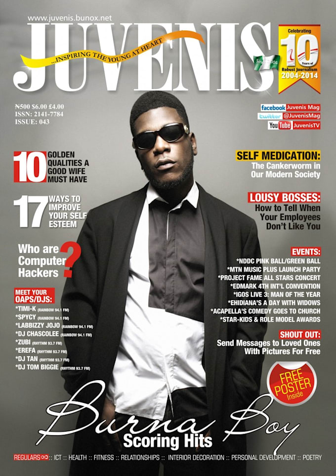 Design a magazine cover design by Thenerdy_design | Fiverr