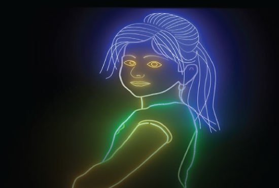 Create outstanding neon animation by Designer_zahid | Fiverr