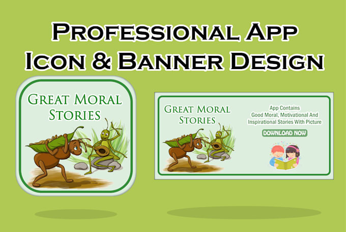 Make app icon logo design with banner by Monjurulle | Fiverr