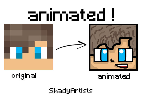 Make custom skin animated minecraft avatar by Shadyartists | Fiverr