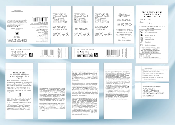 Do clothing care label design for you by Sujan2946 | Fiverr