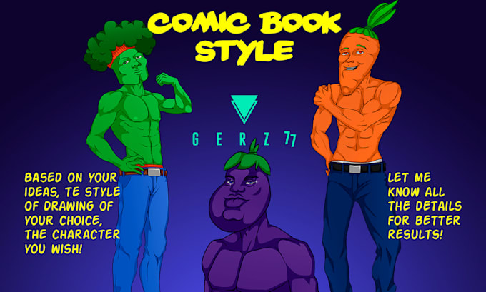 Draw in professional comic book styles by Gerz77 | Fiverr