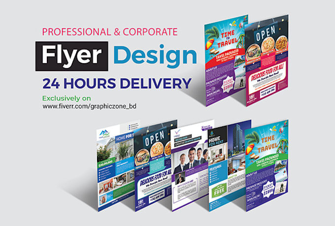 Design design a unique flyer, poster, brochure in 24 hrs by Graphiczone ...