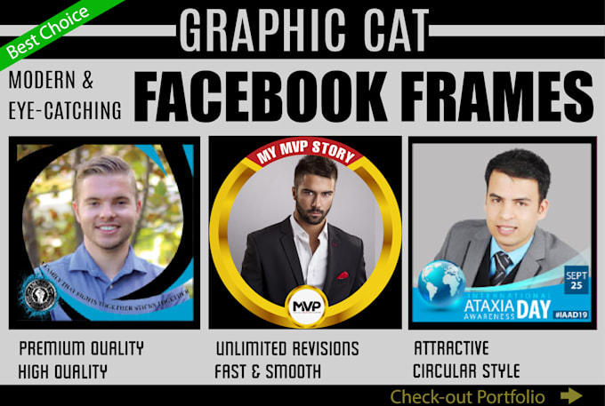 Design custom cool facebook profile frames that stand out by Graphic ...