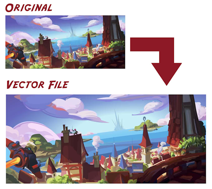 Create vector file from low res file by Lilabulti | Fiverr