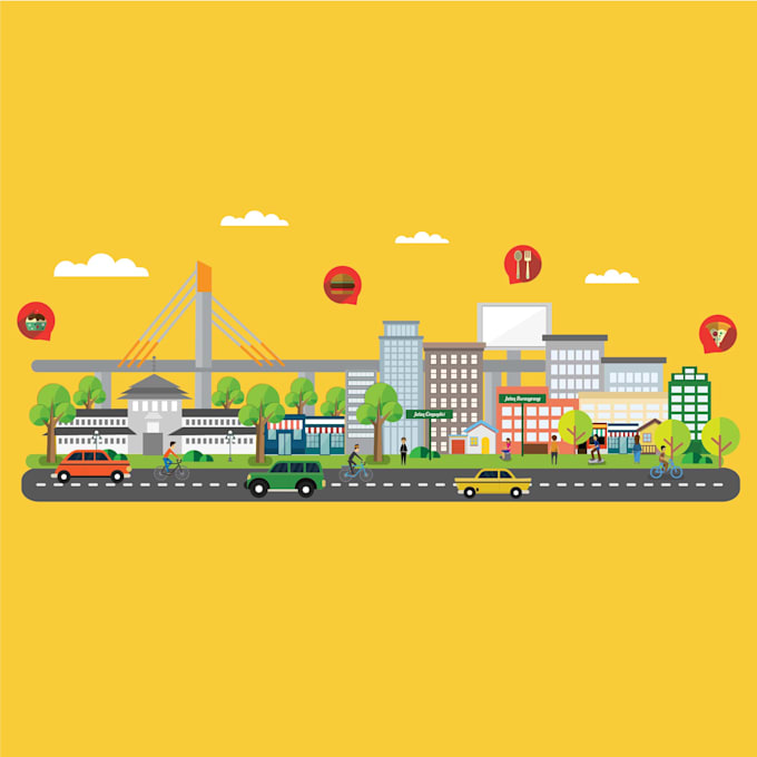 Make flat design illustration by Cicha93 | Fiverr