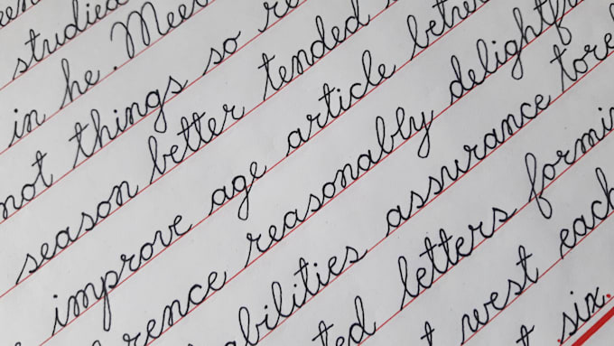 Write your text in cursive handwriting by Meimei2 | Fiverr