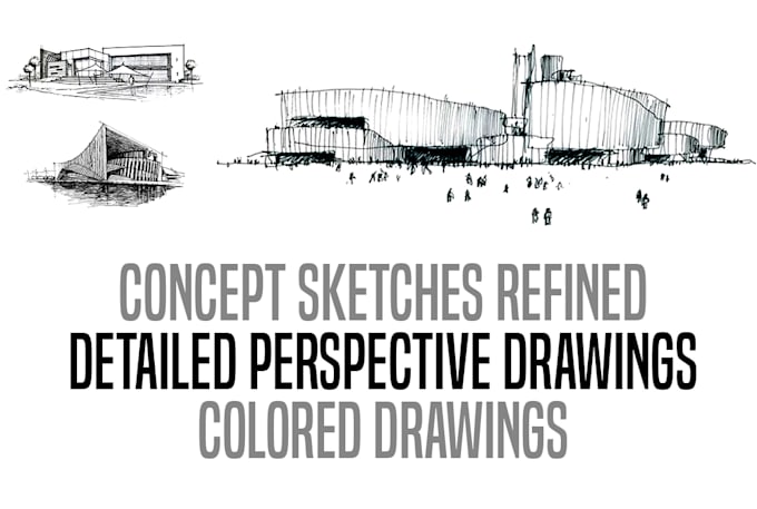 Make professional architectural perspective sketches by Husamulhaq01 ...