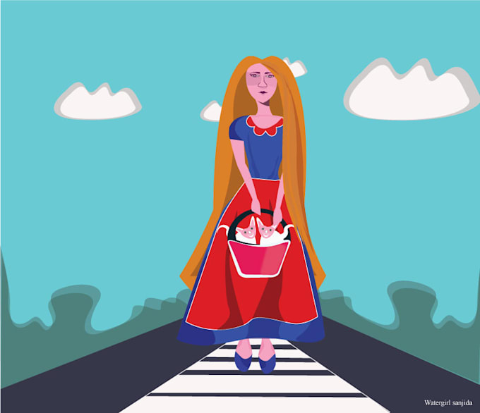 Create a professional high resolution illustration by Watergirlsanju ...