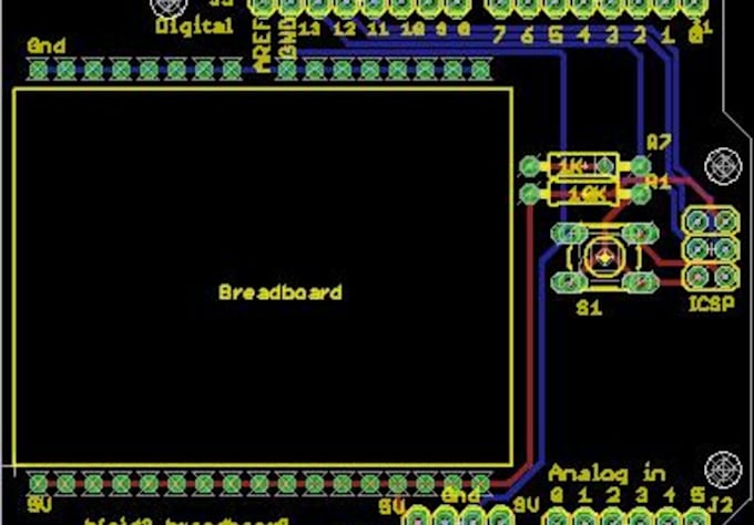Send you a breadboard or perfboard for arduino in eagle layout format ...