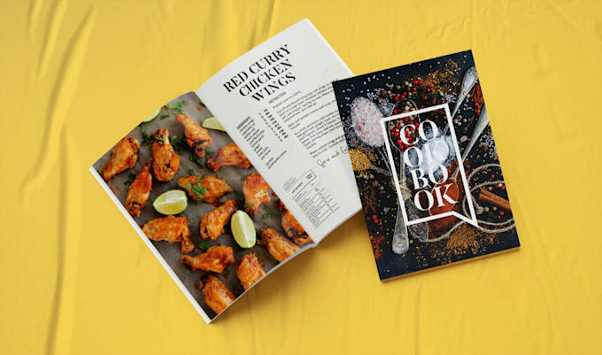 Design your own recipe book or cookbook by Noeamrie | Fiverr