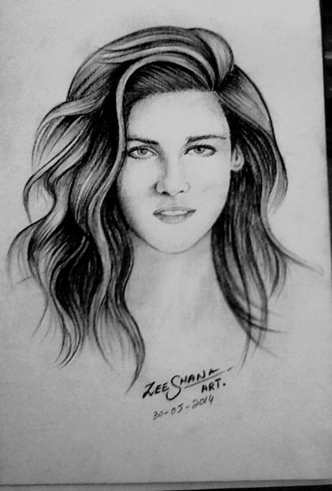 We will draw a beautiful pencil sketch from your photo by Zee_art | Fiverr
