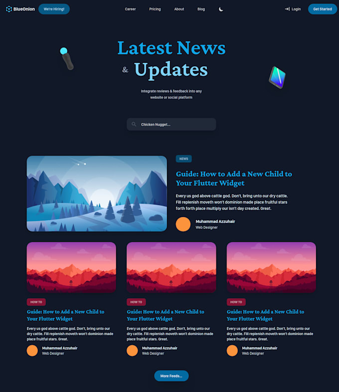 Convert web design and mockups to responsive html, tailwindcss ...
