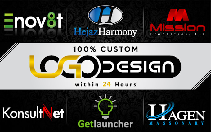 Make unique text based and modern logo design in 24 hours by Logotrak ...