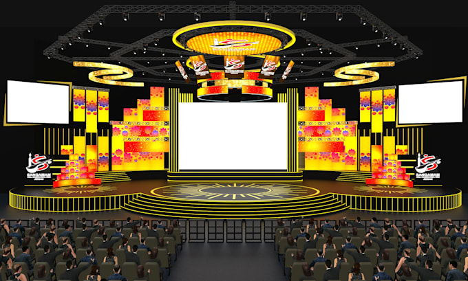 Create concept drawings of events and 3d stage design by ...