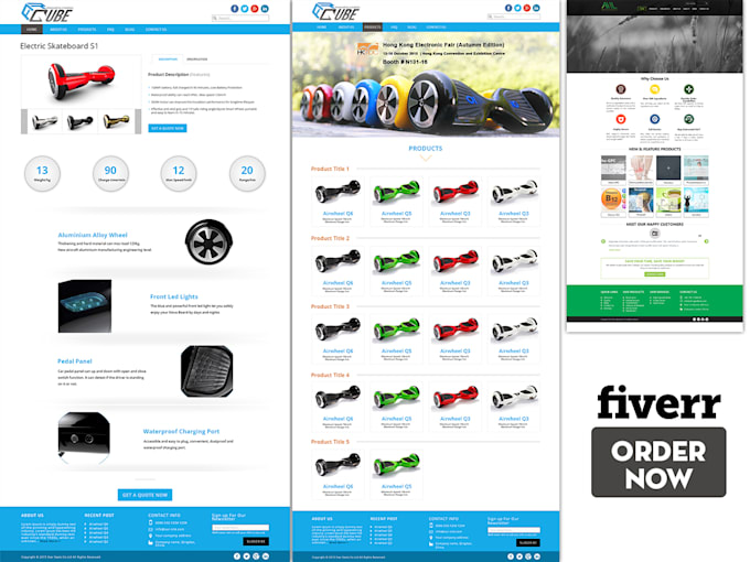 Design creative stunning pages for your website by Patron_14 | Fiverr