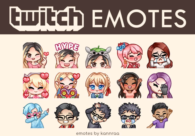 Create custom twitch or discord emotes by Kannraa | Fiverr Create custom twitch or discord emotes by Kannraa | Fiverr
