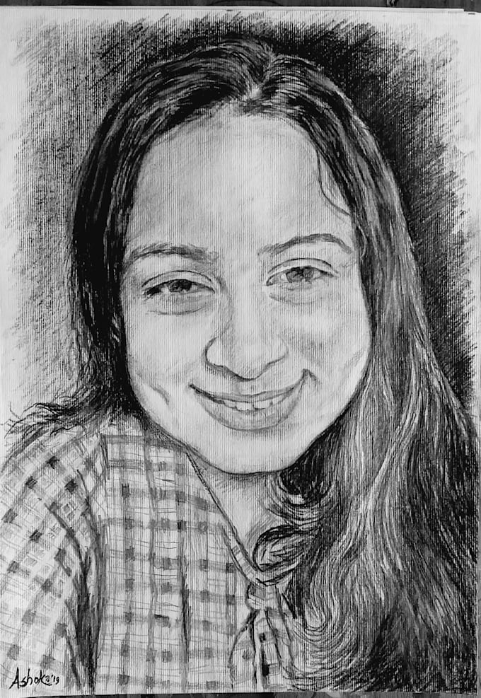 Draw a beautiful pencil drawing from your photo by Awijesinghe | Fiverr