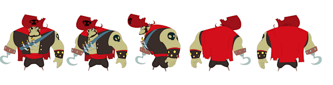 Create a complex character turnaround by Jaydipmajumder | Fiverr