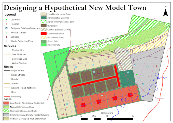 Create gis maps in arcgis and qgis by Aimanrehman23 | Fiverr