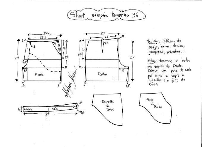 Redraw your paper patterns for be ready to print by Alejandramfv | Fiverr