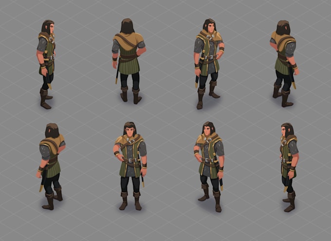 Create 2d game sprites and backgrounds by Lidnel | Fiverr