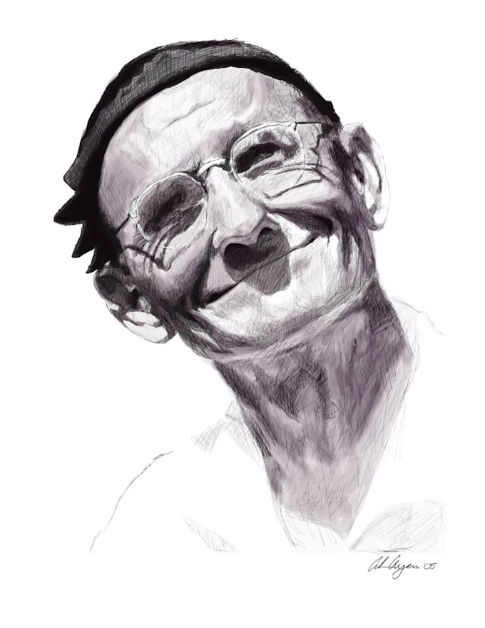 Hand draw a pencil portrait from any photo by Adambansley | Fiverr