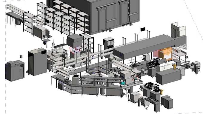 Design in revit or autocad commercial kitchen incuding mep schedule by ...