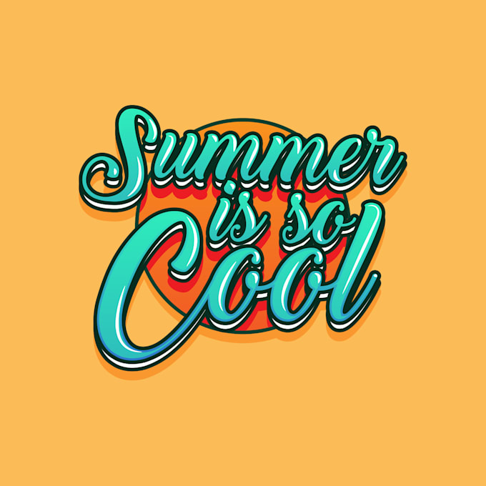 Funky typography design for stickers and posters by Eastdesignhouse ...