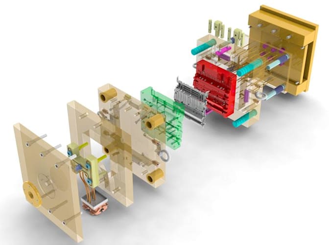 Design and model injection molds using solidworks by Dilrajthi | Fiverr