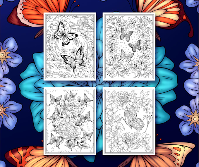 Make adult coloring book by Mcg4571 | Fiverr