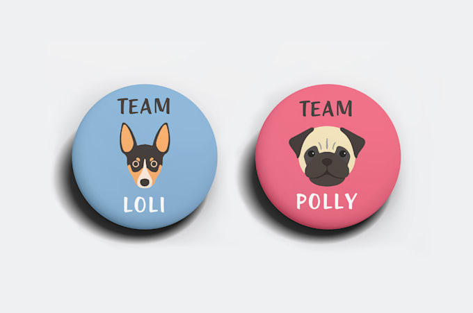 Design cute pin buttons for any occasion by Gilieitan | Fiverr
