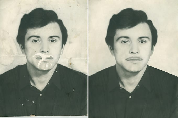Restoration of your old and torn photographs that have been deformed by ...