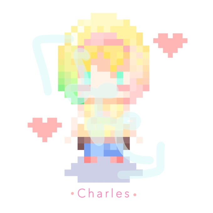 Pixelate 2 characters in a 4 bit game style by Pockettissues | Fiverr