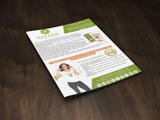 Design a professional one sheet and flyer by Graphicexplorer | Fiverr