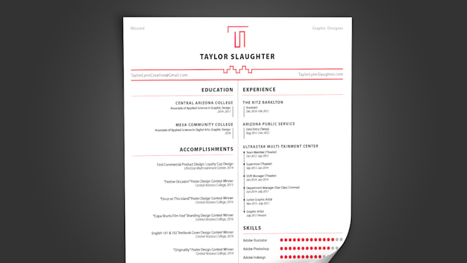 Make your ugly resume look professional by Layout_master | Fiverr